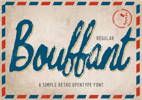 Bouffant Regular Font English Fonts Pngtree