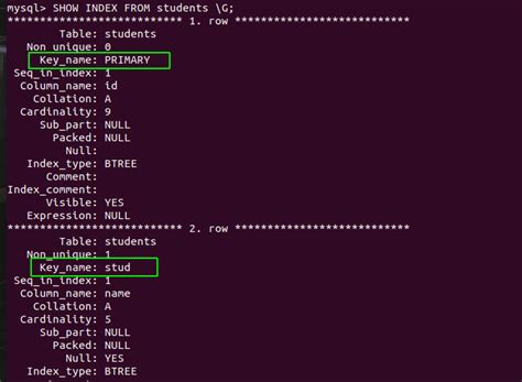 mysql invisible index mysqlcode