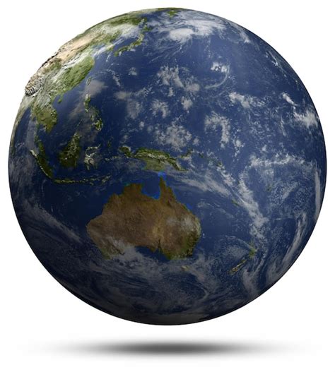 Globo Terr Queo Australia Y Oc Ano Pac Fico Representaci N D Foto