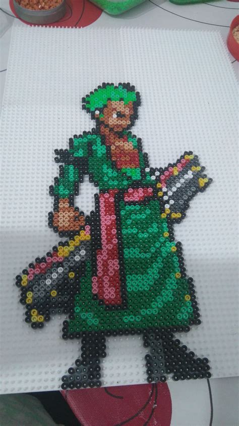 Pin By FanArt Hama Beads On One Piece Hama Beads Patterns Character