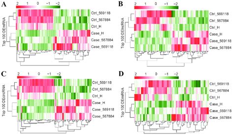 Bidirectional Hierarchical Clustering Of A DE MRNA B DE LncRNA