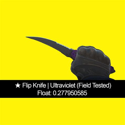 FLIP KNIFE ULTRAVIOLET FT FIELD TESTED CS2 SKINS KNIVES ITEMS CSGO