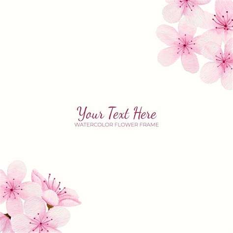 Cuadro De Fondo Pintado Manualmente Con Acuarela De Sakura O Flor De