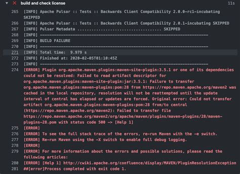 intermittent maven build errors could not resolve dependencies could not transfer artifact