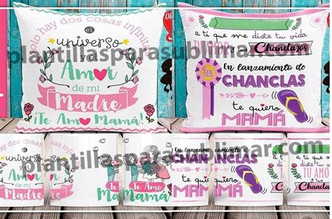 Plantilla Taca Cojin Chancla Dia La Madre Plantillas Para Sublimar