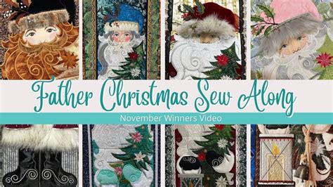 Father Christmas Hanger November 2022 Sew Along Winners YouTube