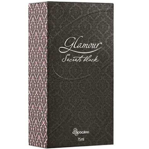 Perfume Feminino Desodorante Colônia 75ML Glamour Secrets Black em