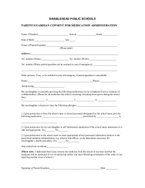 Fillable Online PARENT Consent Form Doc Fax Email Print PdfFiller