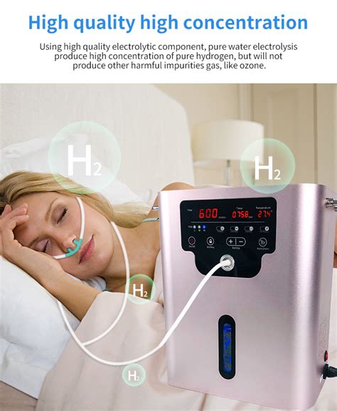 High Purity 99 996 Pure Hydrogen Gas Generator Inhaler 600ml Min Suyzeko
