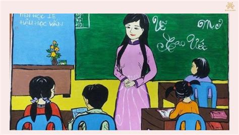 Hướng dẫn vẽ tranh thầy cô và mái trường đẹp nhất