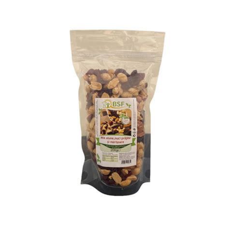 Mix Alune Nuci Coapte Si Merisoare 200g