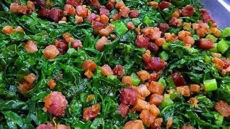 Couve refogada bacon delicioso acompanhamento para sua refeição