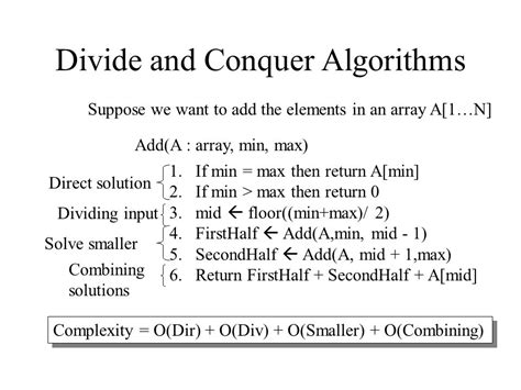 quick sort by hma recap divide and conquer algorithms this term refers to recursive problem