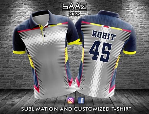 Sublimation Jersy Tshirt In Sports Shirts Cricket T Shirt