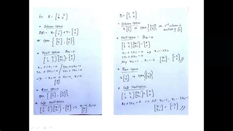 21ec33 examples rank nullity theorem youtube
