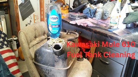 Kawasaki 610 Mule Fuel Tank Clean YouTube