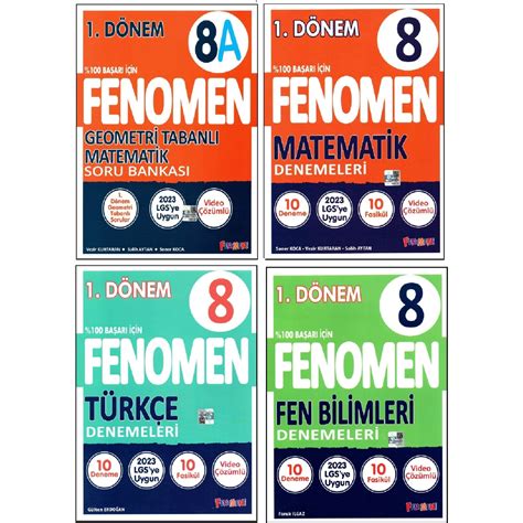 Fenomen Yayıncılık Fenomen 8 Sınıf LGS 1 Dönem Geometri Kitabı