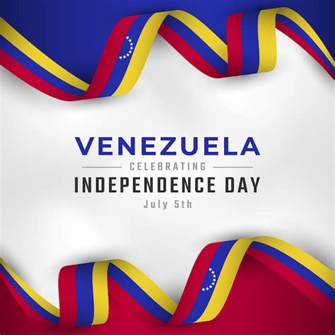 Feliz día de la independencia de venezuela celebración del 5 de julio