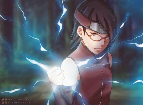 Sarada Chidori Uchiha Sarada Fan Art 43943500 Fanpop Page 55