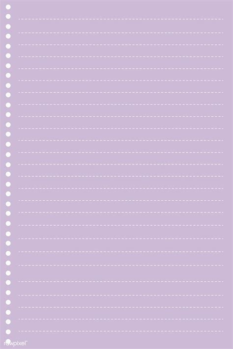 Blank Purple Notepaper Design Vector Free Image By Rawpixel