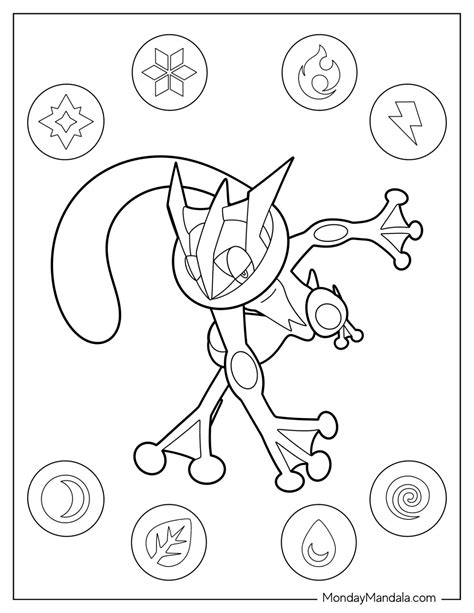 20 Greninja Coloring Pages Free PDF Printables