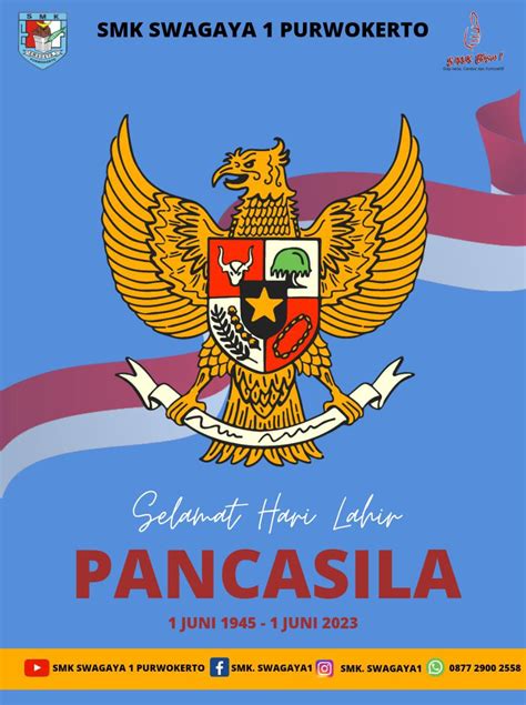 HARI LAHIR PANCASILA 1JUNI 1945 1 JUNI 2023 SMK Swagaya 1 Purwokerto