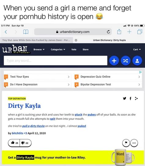 When You Send A Girl A Meme And Forget Your Pornhub History Is Open