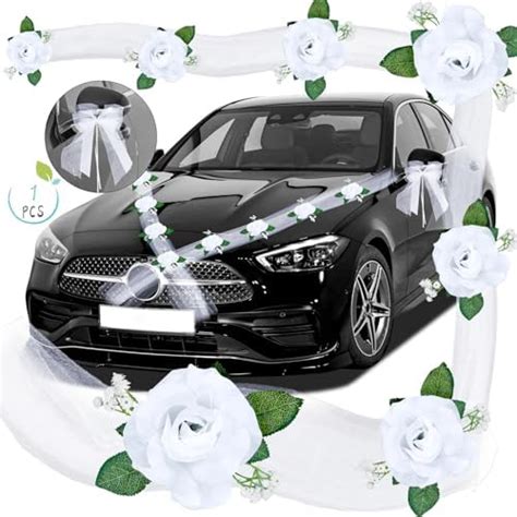 Décoration de Voiture Mariage Kit de Décoration Voiture Mariage 9