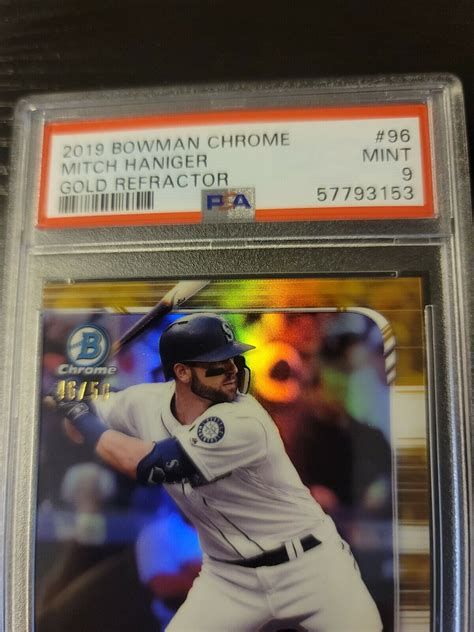 Bowman Chrome Gold Refractor Mitch Haniger For Sale