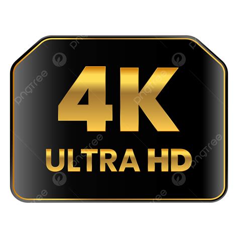 4k Ultra Vector Hd PNG Images 4k Ultra Hd Icon On Transparent