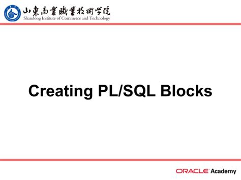 PL SQL Block Structure