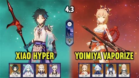F2P C0 XIAO Hyper C0 YOIMIYA FURINA Vaporize 4 3 Spiral Abyss