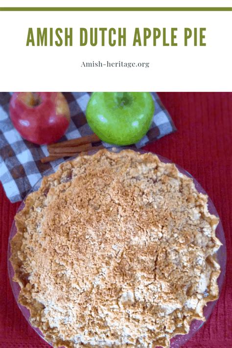 Amish Dutch Apple Pie Recipe With Crumb Topping Artofit