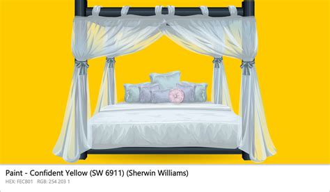 Sherwin Williams Confident Yellow SW 6911 Paint Color Codes Similar