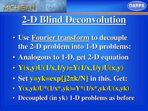 ppt 2 d and 3 d blind deconvolution of even point spread functions powerpoint presentation