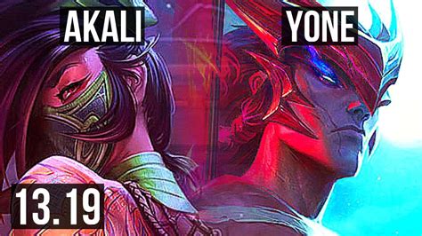 Akali Vs Yone Top Games Legendary K Mastery Euw