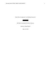 MGT 460 Week 3 Assignment Edited Docx Running Head WEEK THREE