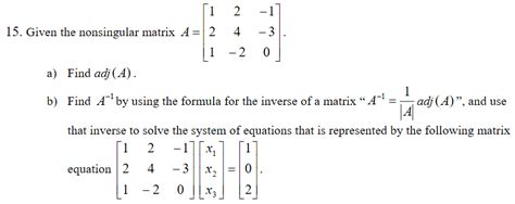 how to solve non singular matrix eric hudson s multiplying matrices