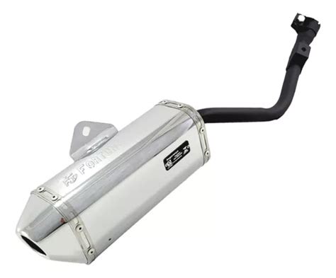 Ponteira Escape Fortuna Mini Tri Cromado Xtz 125 2008 Parcelamento