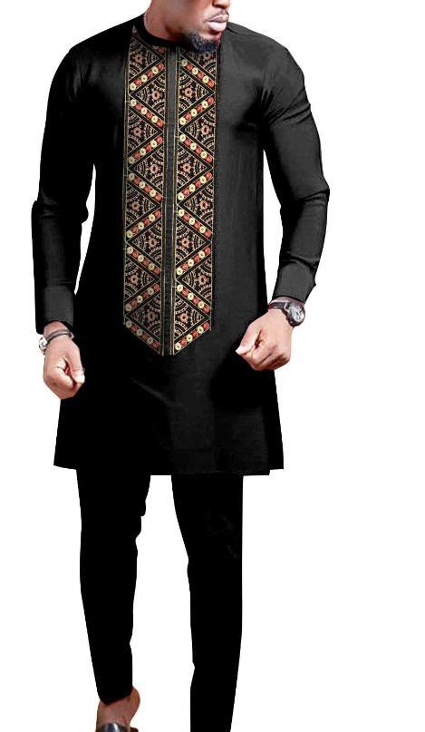 African Suits For Men Dashiki Shirts And Pants 2 Piece Set Tracksuit Outfits Ebay African
