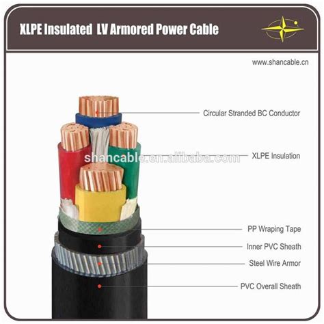 0 6 1kv Cu Xlpe Swa Pvc 240 Sqmm Power Cable And Armoured Power