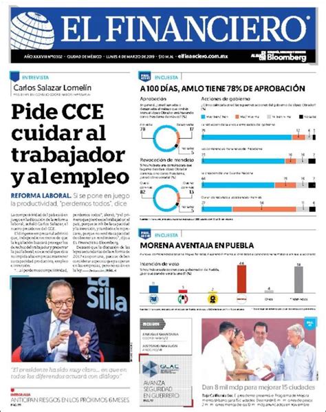 Peri Dico El Financiero M Xico Peri Dicos De M Xico Edici N De