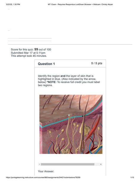 SOLUTION Bio 151 Module 7 Exam Questions And Answers Essential Human