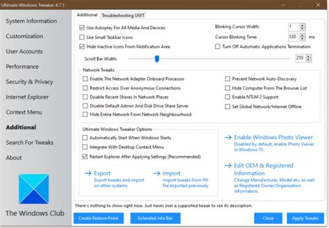 Tweak Windows 10 Using Free Ultimate Windows Tweaker Gear Up Windows