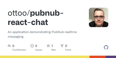 GitHub Ottoo Pubnub React Chat An Application Demonstrating PubNub