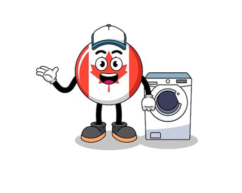 Premium Vector Canada Flag Illustration As A Laundry Man