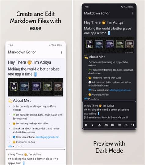 markdown editor app allows easy markdown file creation and editing
