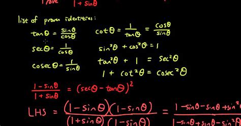 proving trig identities practice question 2 youtube