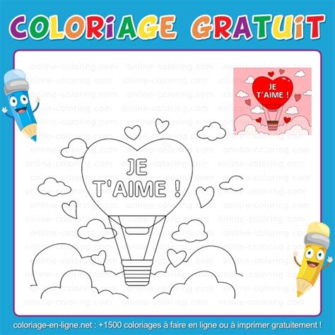 Coloriage Je T Aime Coloriage Imprimer Ou Faire En Ligne