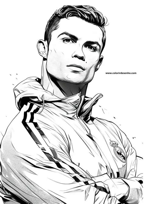 81 Desenhos Do Cristiano Ronaldo Para Colorir E Imprimir